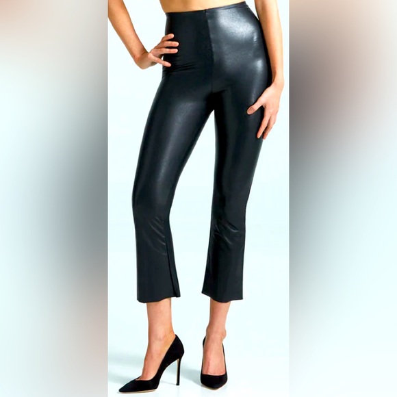 Commando | Pants & Jumpsuits | Womens Commando Faux Leather Crop Flare ...